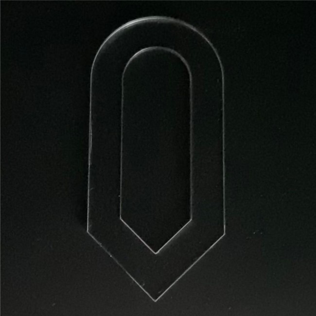 Gabarit double rond et pointe macramé