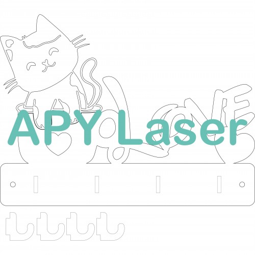 Gabarit de plaque porte clé murale vectoriel (cdr, ai, dxf, svg)